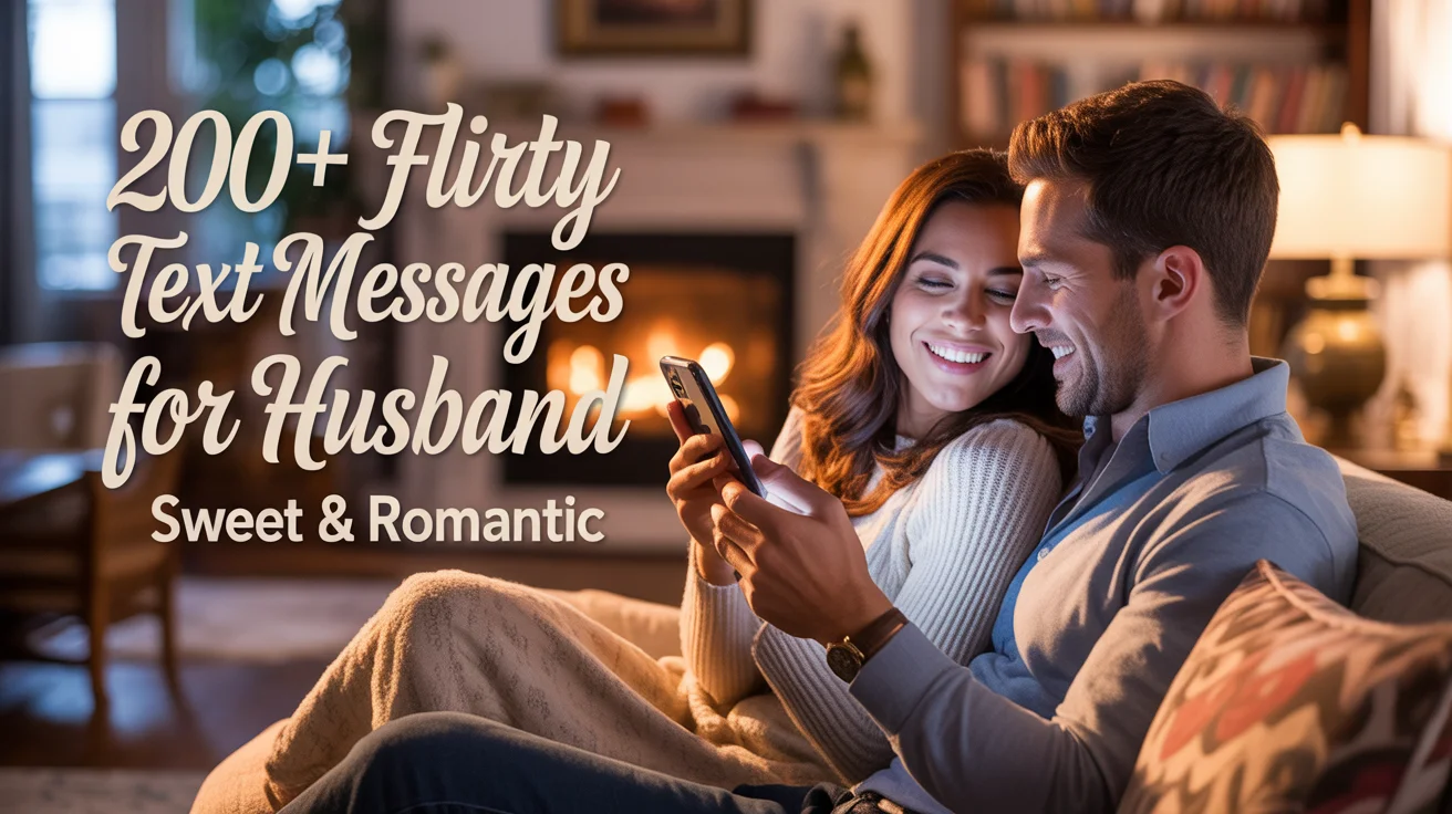 200+ Flirty Text Messages for Husband – Sweet & Romantic - Wishes Gaze